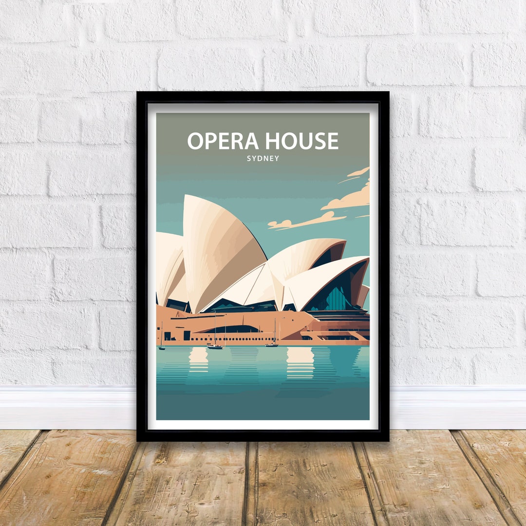 Sydney Opera House Art Print | Opera House Poster | Travel Poster ...