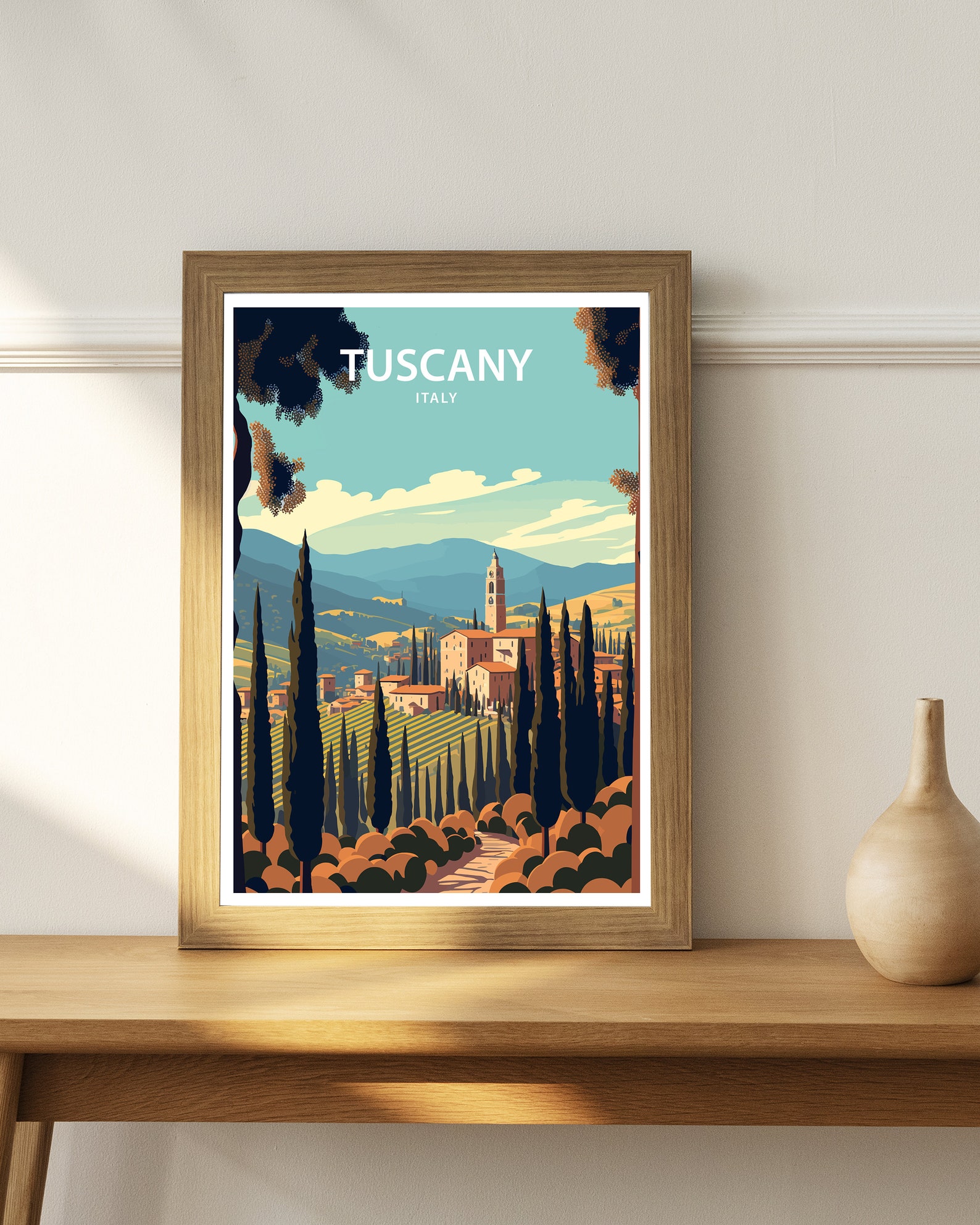 Tuscany Art Print | Tuscany Print | Italy Wall Art | Italy Poster ...