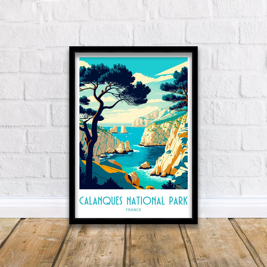 Calanques National Park Travel Print Calanques National Park France ...