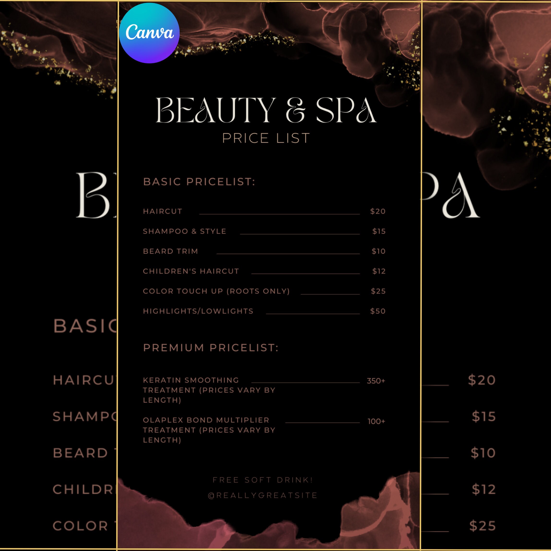 Price List | IG | Digital Flyer | Beauty | Menu | DIY | Flyer | Spa ...