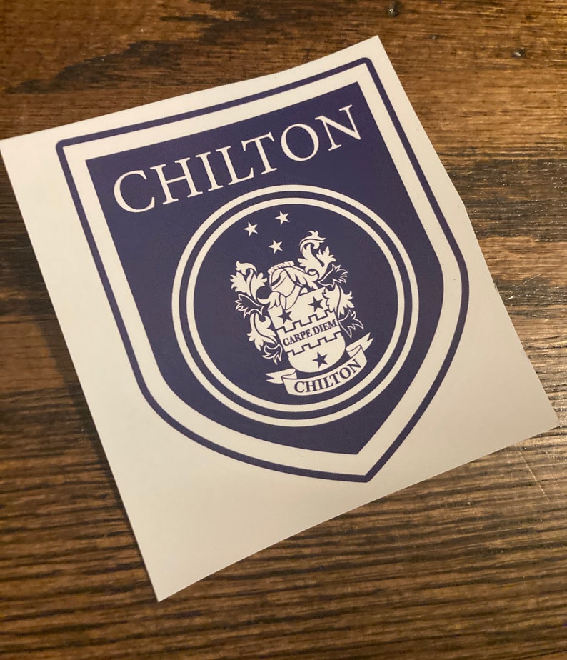 Chilton Crest Iron on Sticker DIY Gilmore Private School - Etsy