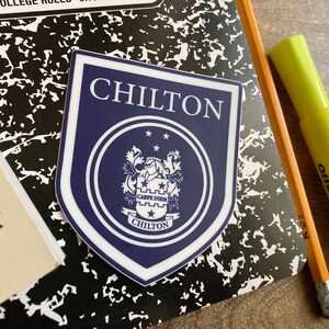 Chilton Crest Vinyl Decal W/ FREE SHIPPING | Gilmore Sticker Dishwasher ...