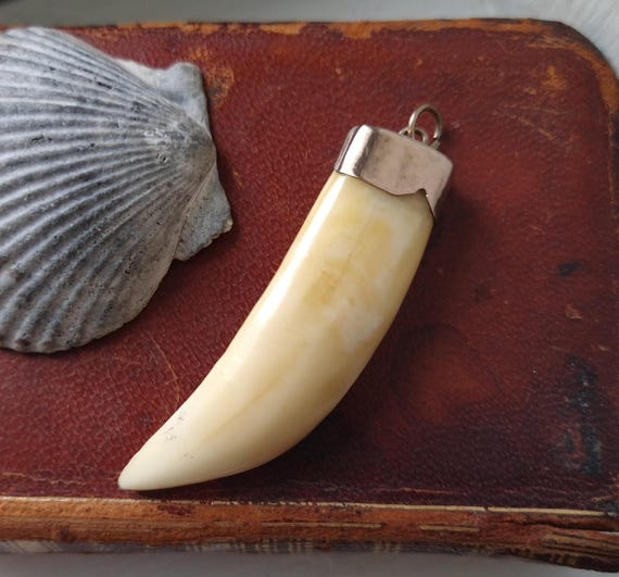 Antique Victorian 9ct rose gold tooth charm pendant, … - Gem