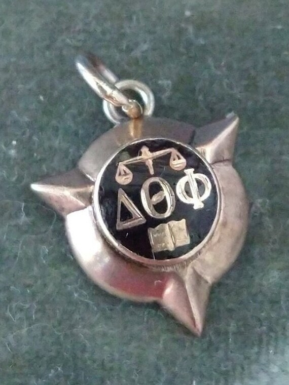 Vintage 10k gold charm - Gem