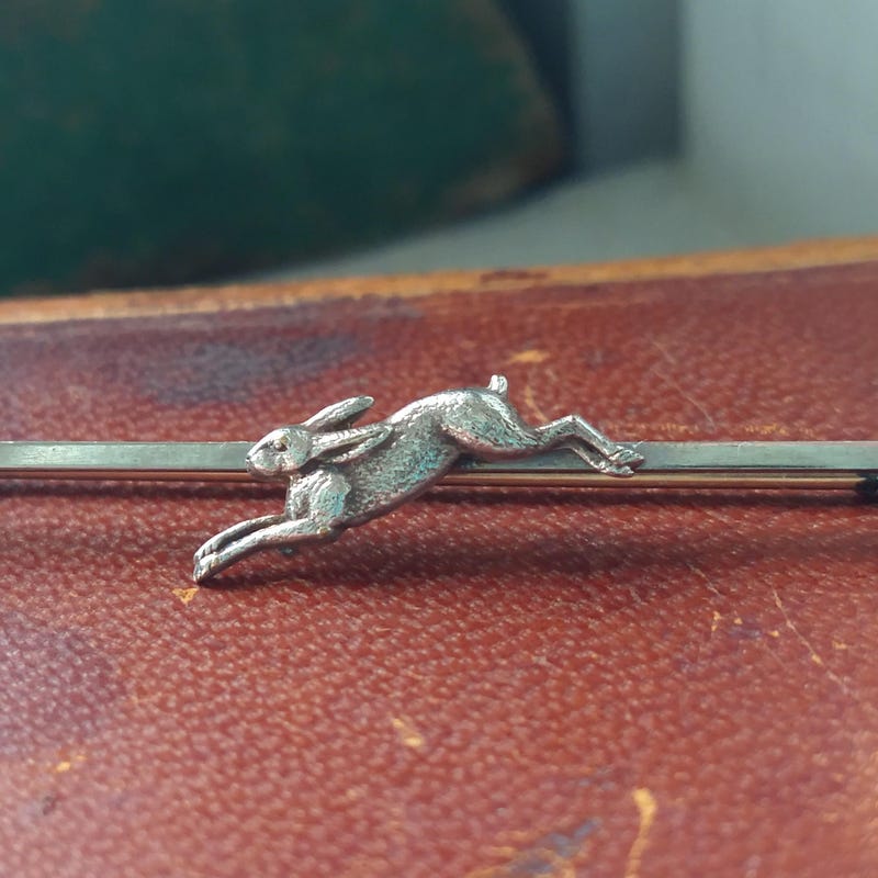 White Rabbit Brooch - Etsy