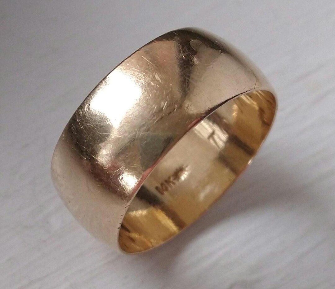 Vintage 14k Yellow Gold Cigar Band, Vintage 14k Gold Cigar Band, Cigar ...