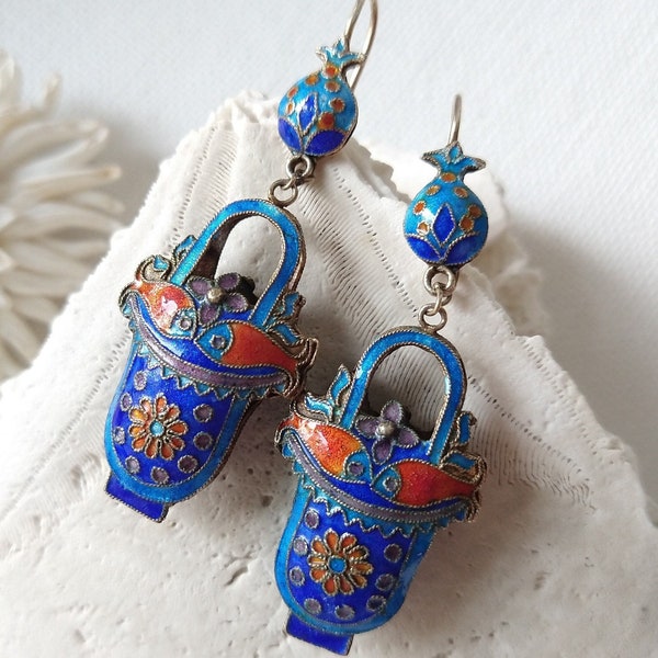 Chinese Export Earrings - Etsy