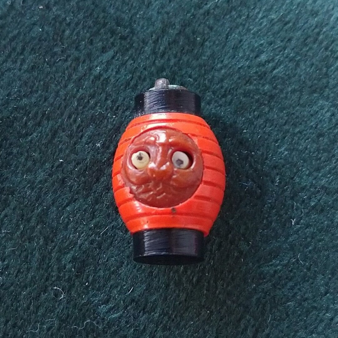 Vintage Japanese Kobe Celluloid Barrel Charm With Pop Out Eyes, Vintage ...