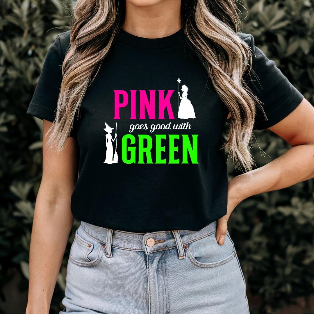 Pink Goes Good With Green Wicked T-shirt - Etsy