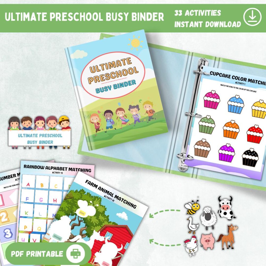 Preschool Busy Binder Printable - Etsy