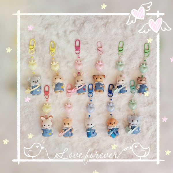 Cute Charms Keyrings - Etsy