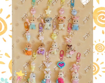 Calico Critters Miniature Keychain - Etsy