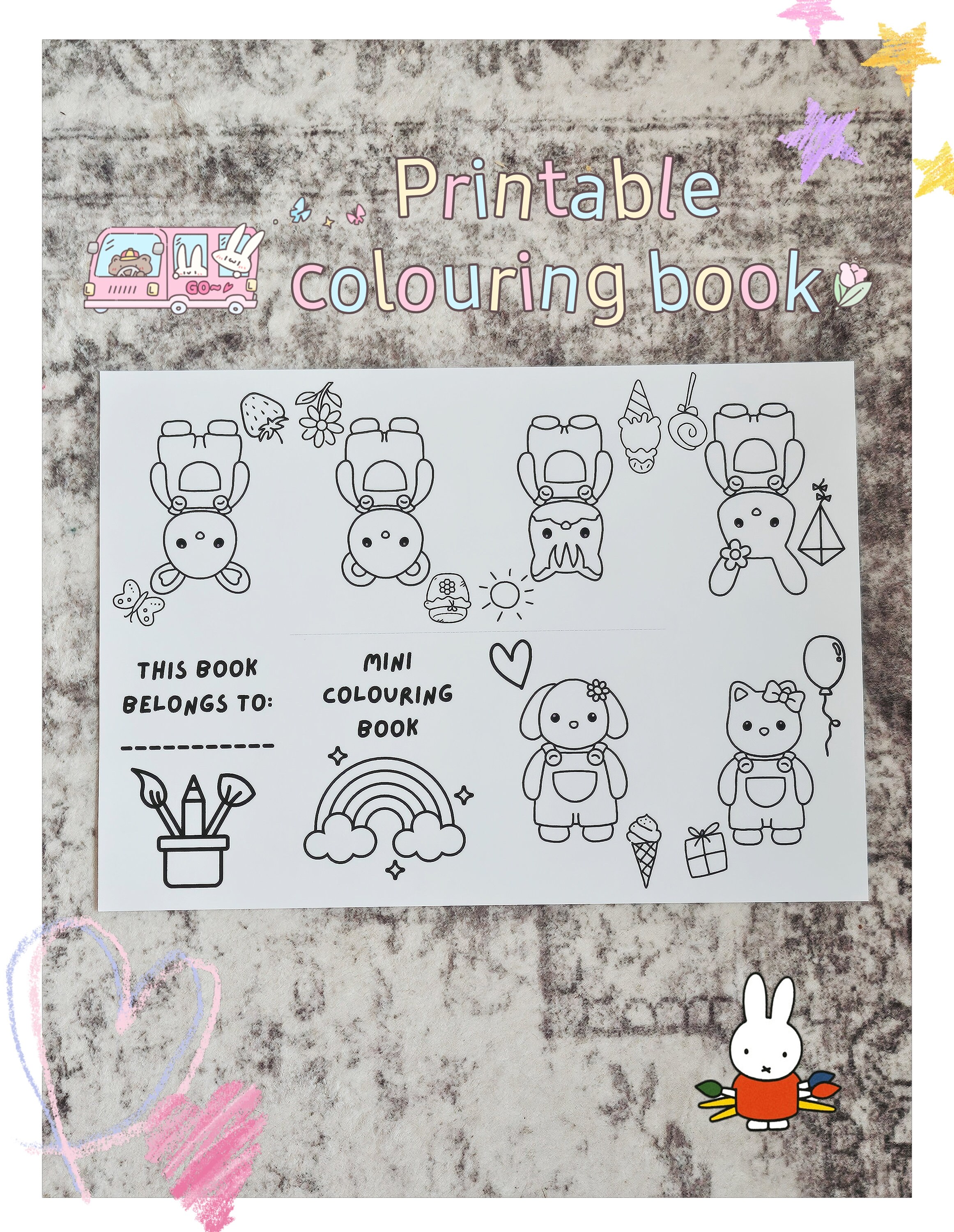 Printable Colouring Book | DIY Colouring Book | Sylvanian Theme ...