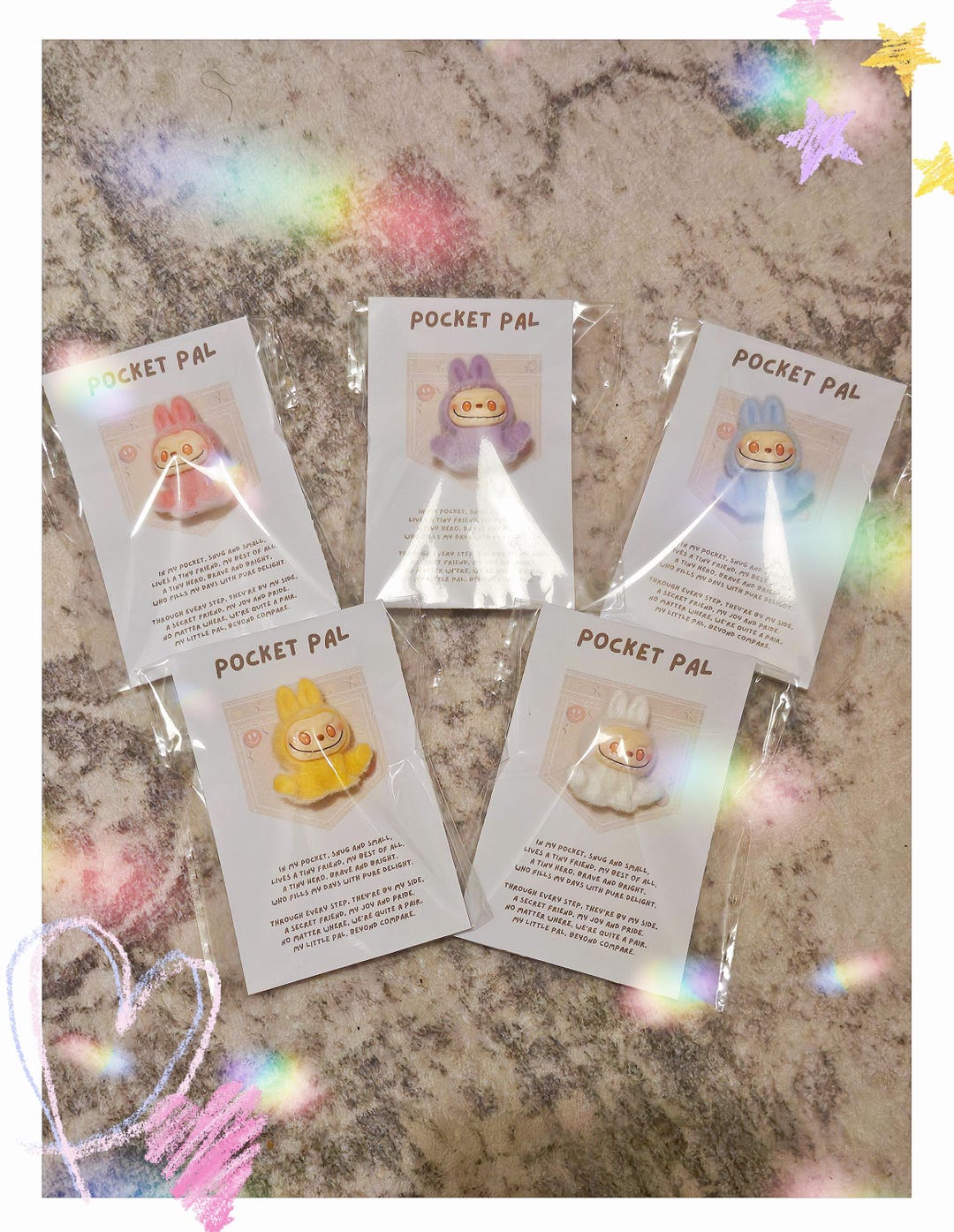 Labubu Pocket Pal | Pocket Hug | Pocket Charm | Labubu Accessory | Tiny ...