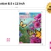 Printable Butterfly Mothers Day Card 7x5 Inch Mothers Day Card ...