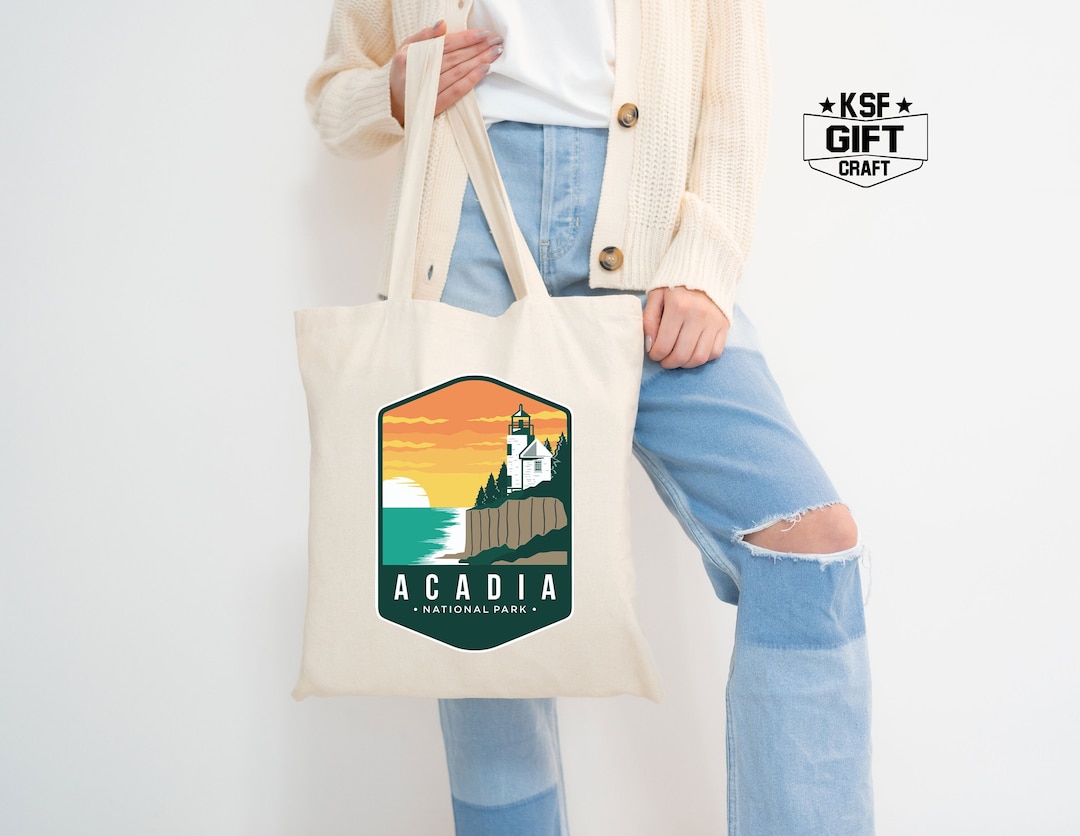 Acadia National Park Tote Bag: Outdoor Lover Gift - Etsy