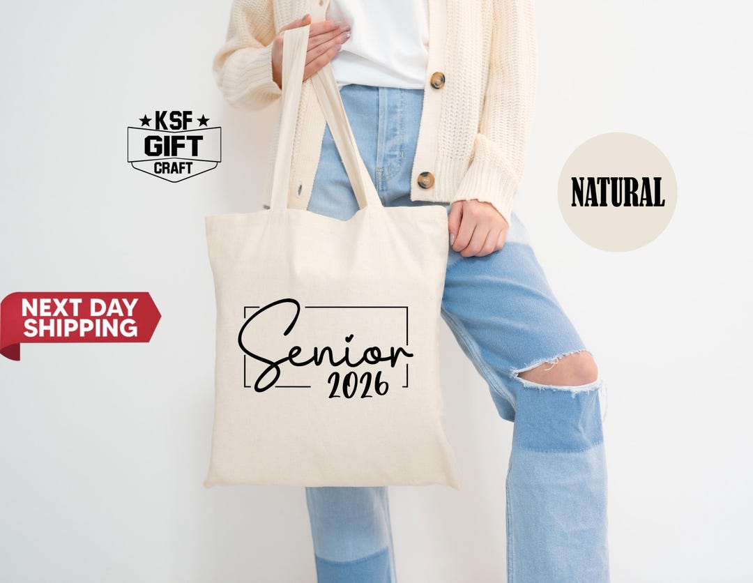 Senior 2026 Tote Bag: Back to School Gift - Etsy