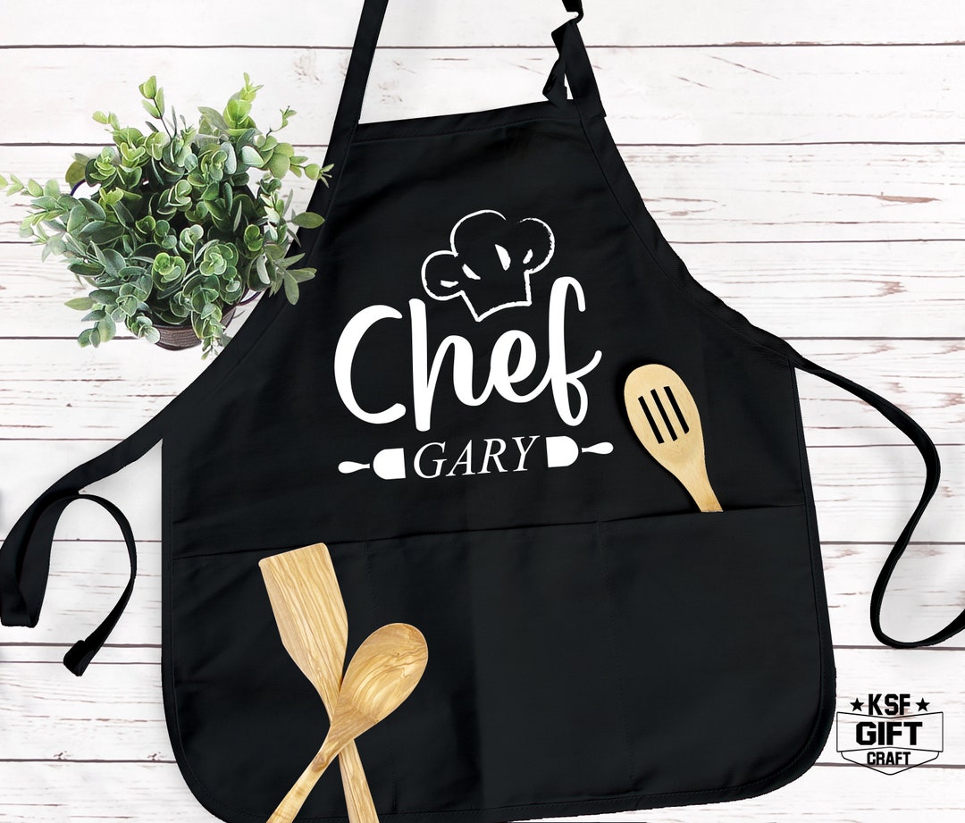 Customized Apron, Chef Apron, Printed Kitchen Apron for Women & Men ...