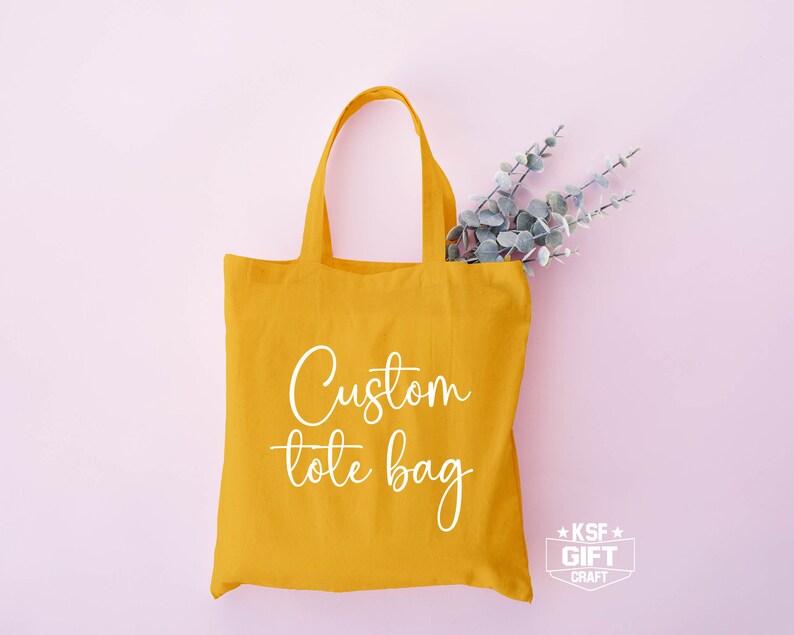 Custom Tote Bag Custom Logo Tote Bag Promotional Totes - Etsy