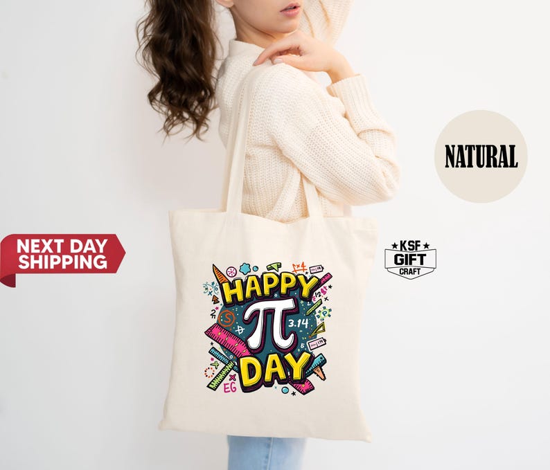 Happy Pi Day Tote Bag, Mathematics Gift, Pi Lover Bags - Etsy