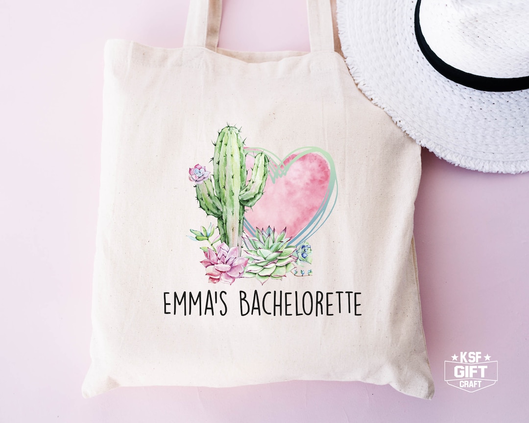 Cactus Bachelorette Tote Bag: Desert Party Favor Totes - Etsy