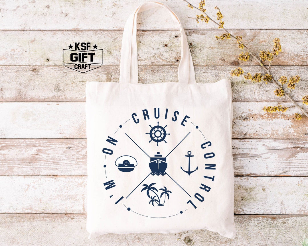 Cruise Squad Cotton Canvas Tote Bag: Beach Vacation Gift - Etsy