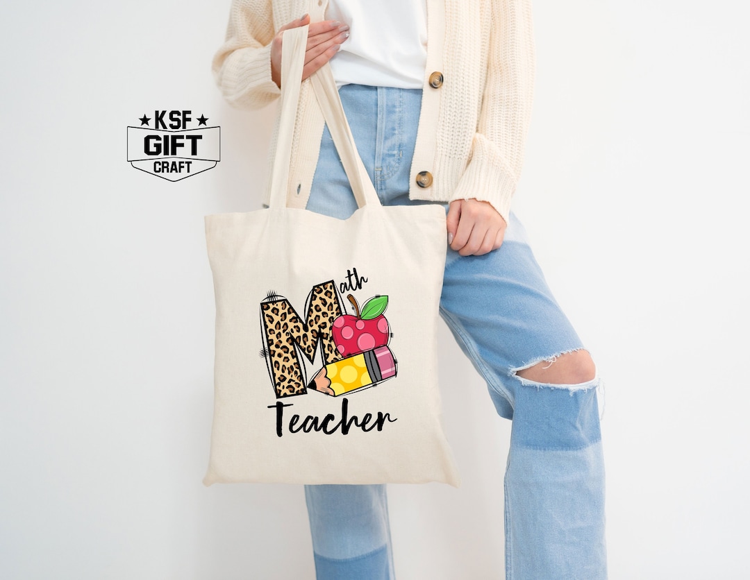 Math Teacher Tote Bag, Funny Math Tote Bag, Math Teacher Gift, Teacher ...
