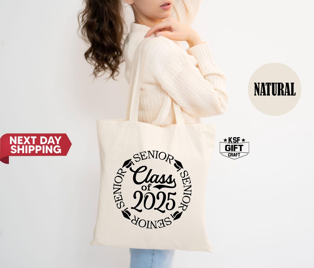Senior 2025 Tote Bags, Graduation Tote Bag, Back to School Bag, College ...
