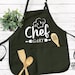 Customized Apron, Chef Apron, Printed Kitchen Apron for Women & Men ...