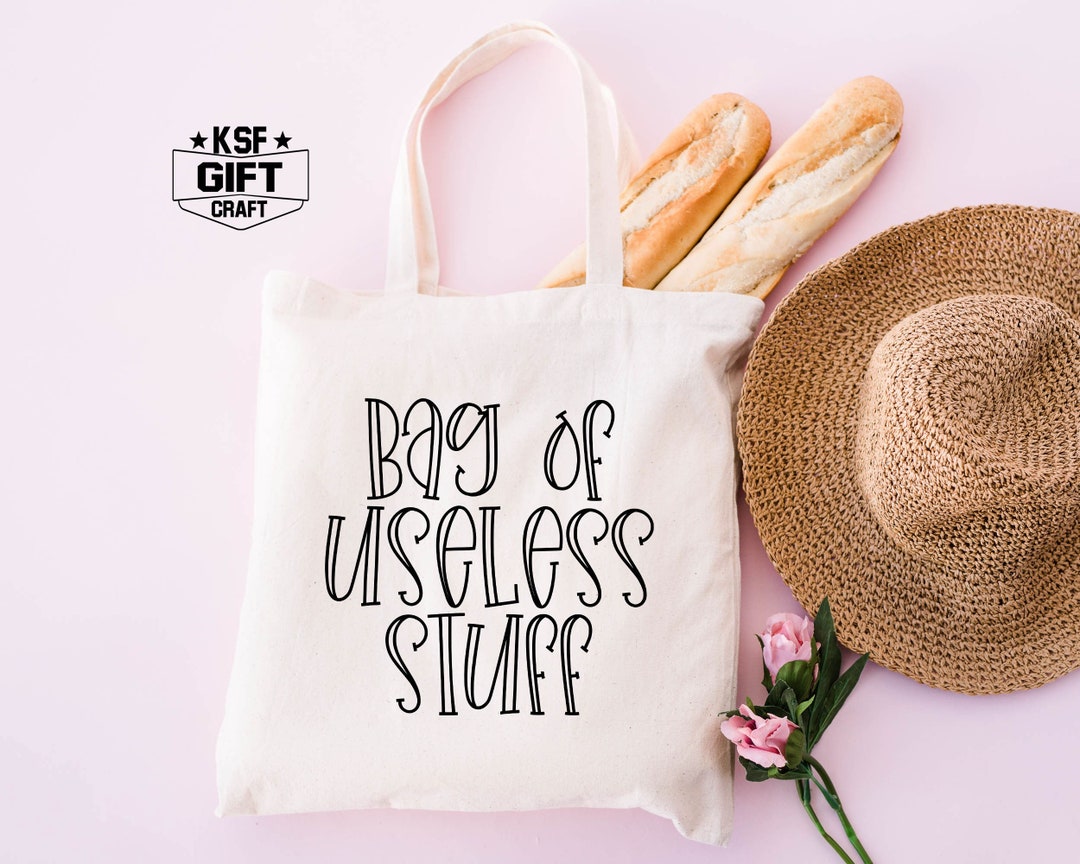 Bag of Useless Stuff Tote Bag, Coworker Gift, Shopping Bag, Useless ...