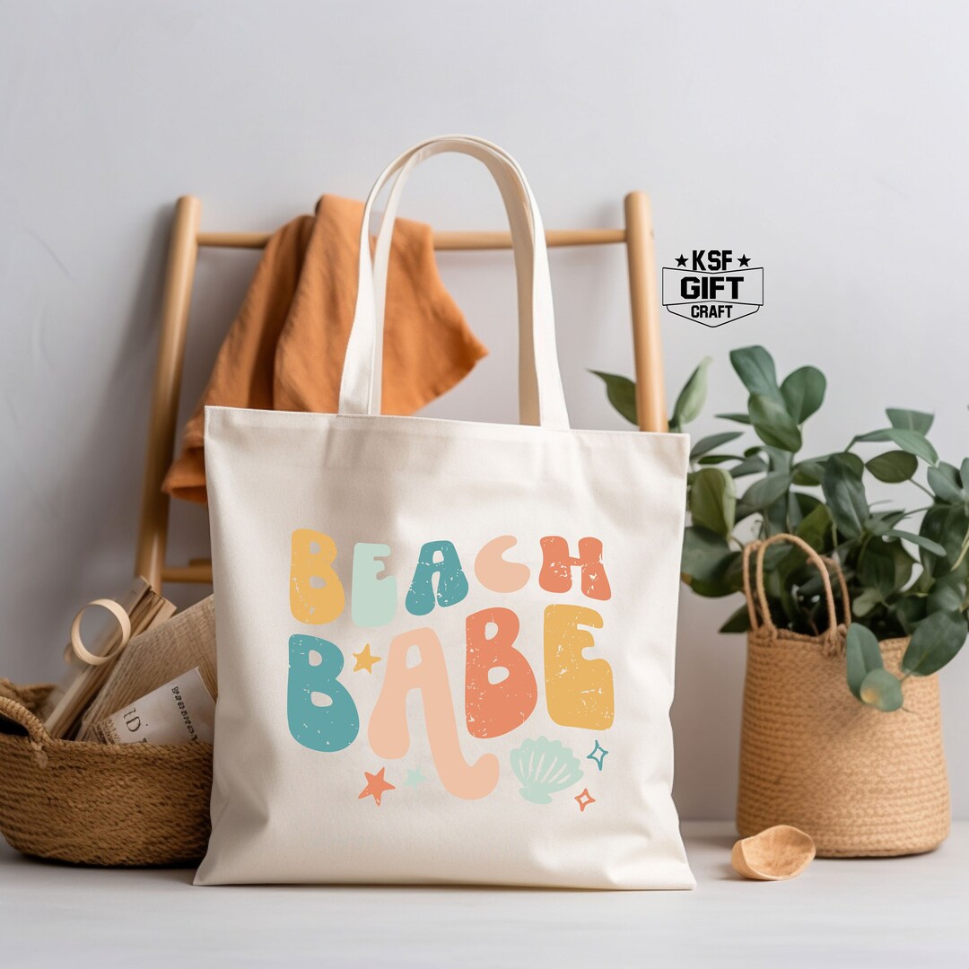 Beach Babe Totes, Beach Lover Gift, Ocean Vibes Bag, Beach Vibes Bags ...