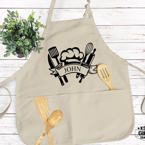 Fathers Day Gift Apron, Chef Daddy Apron, Father's Day Gift, Custom ...