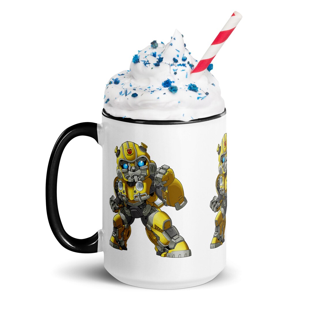 Bumblebee Transformers Mug - Colorful Inside, Kids Gift - Etsy