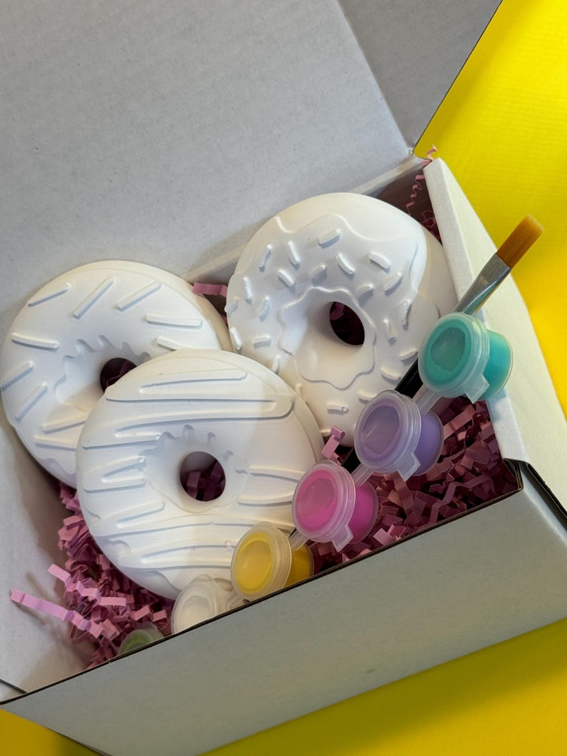 Paint Your Own Donuts Craft Kit - Kids - Adults - DIY - Activity ...