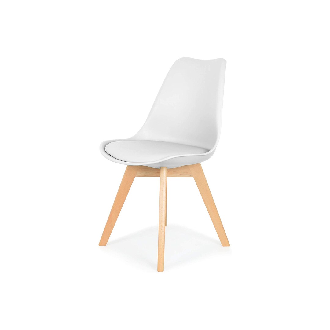 White dining chairs with wooden legs store