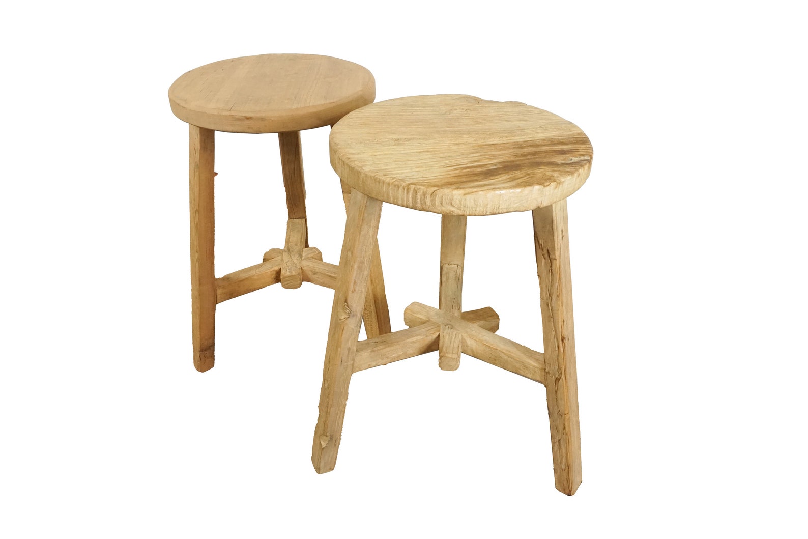 Traditional Rustic Round Barn Stool Farmhouse Rustic Side - Etsy UK