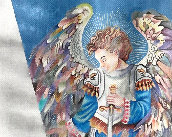 Archangel Michael Stocking, Julia's Needleworks - Etsy