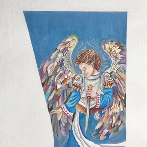 Archangel Michael Stocking, Julia's Needleworks - Etsy