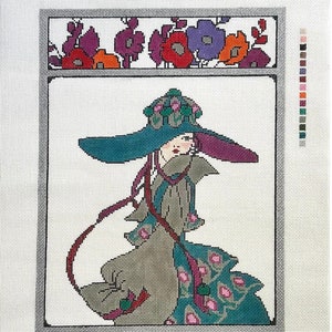 Woman in Floral, Anne Jerlow Designs - Etsy