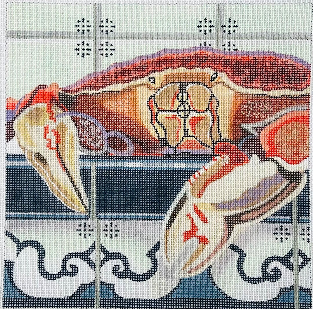 Squares-crab on Counter With Threads, Kathryn Molineux - Etsy