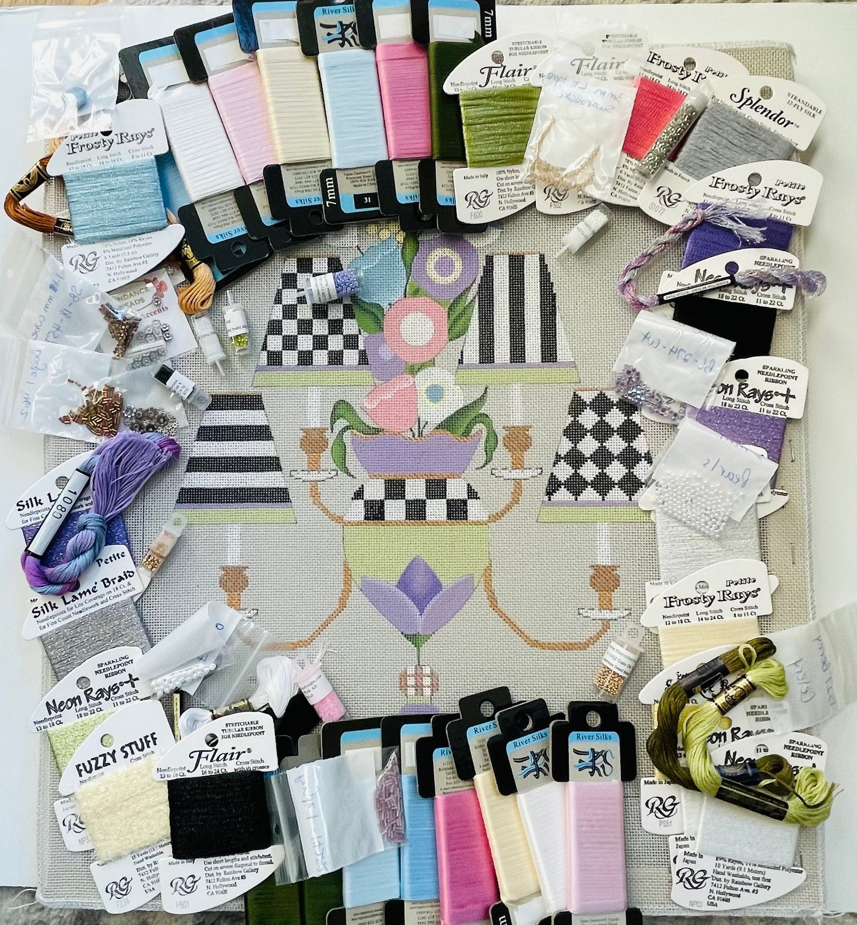 Fancy Lamp With Stitch Guide & Threads, Sew Much Fun - Etsy