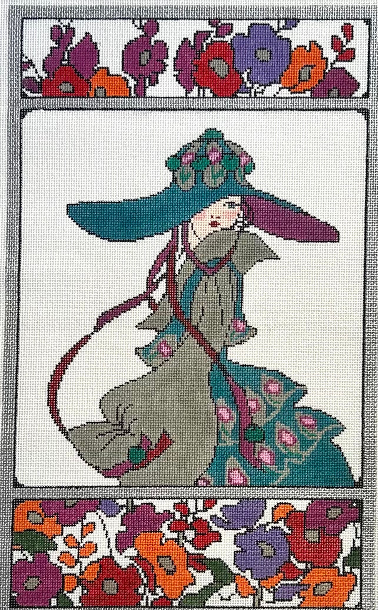 Woman in Floral, Anne Jerlow Designs - Etsy