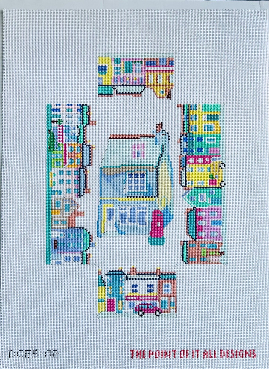 Street of Houses Brick Cover, Point of It All Designs - Etsy