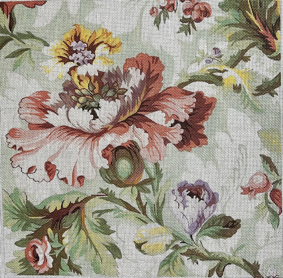 Large Green Floral With Poppy, DJ Designs - Etsy