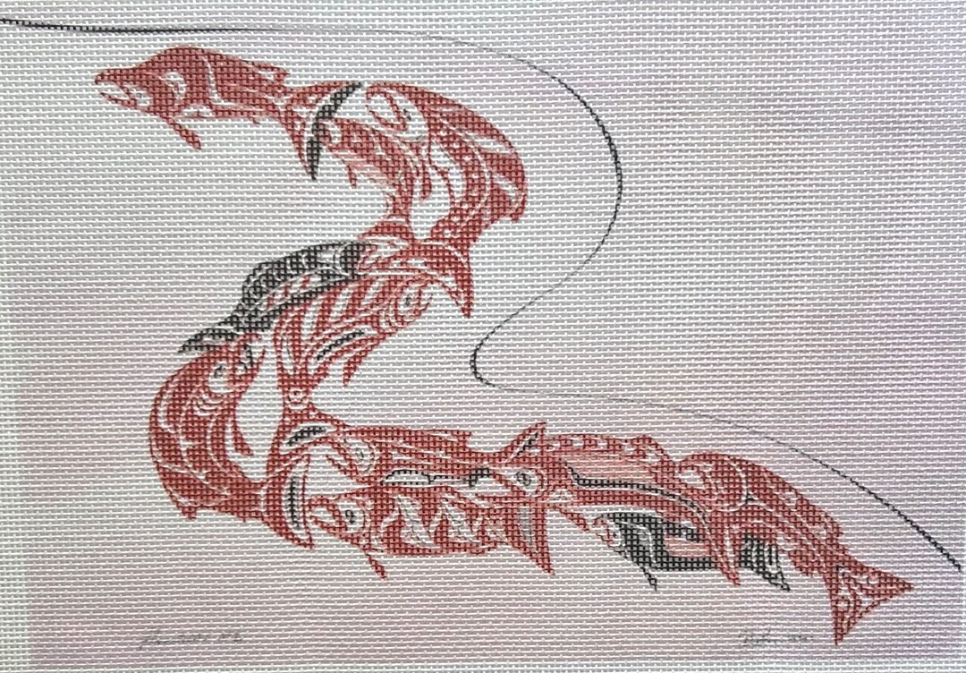 Asian Fish, Art Needlepoint Co - Etsy