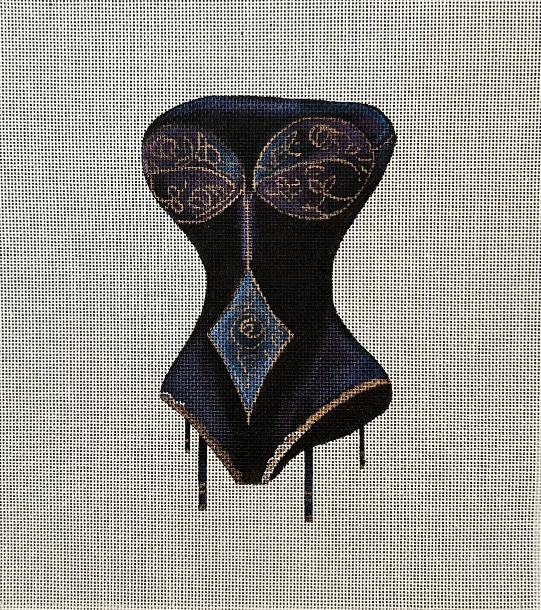 Black Corset W/ Stitch Guide, Sharon G - Etsy