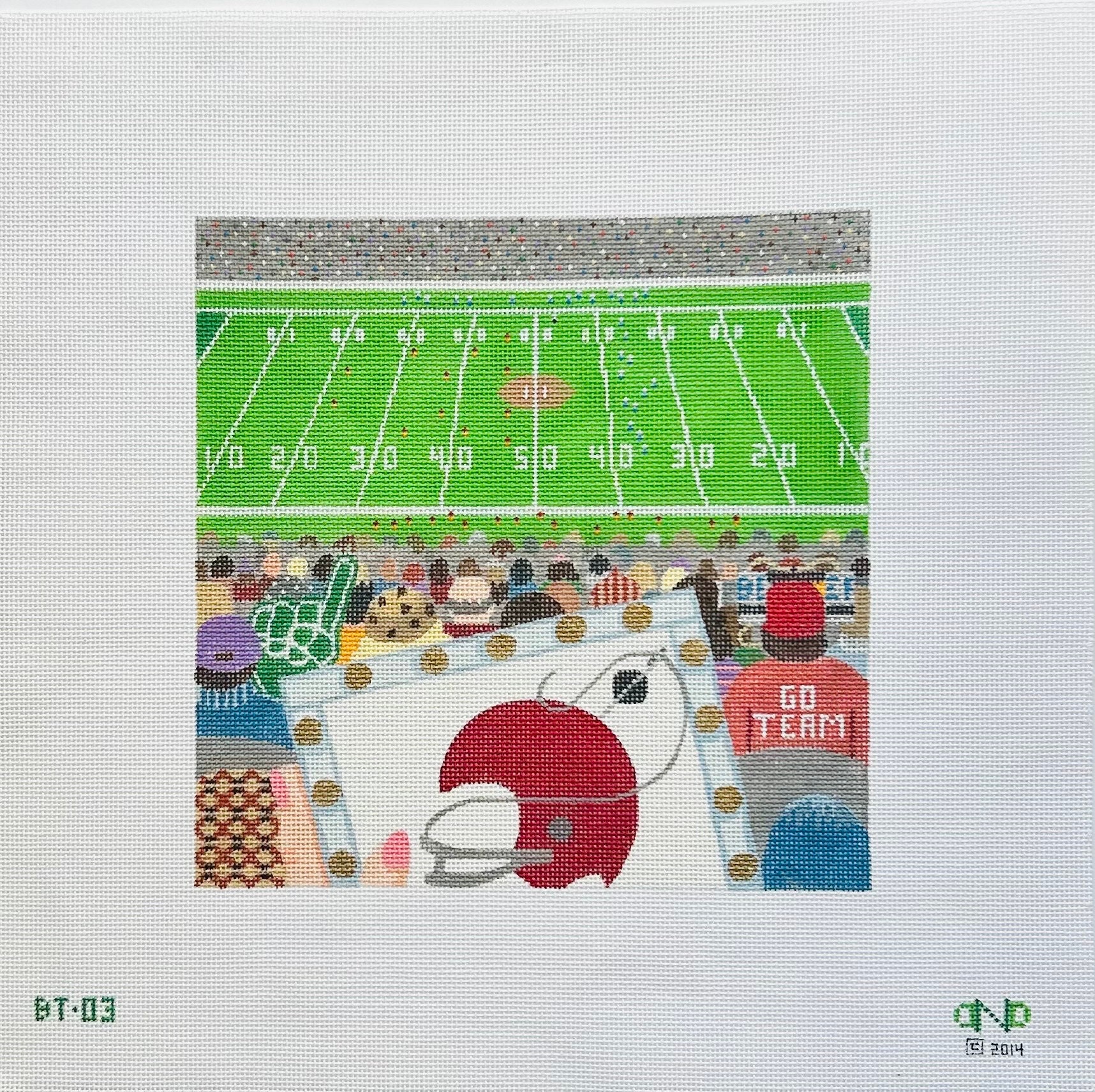 Stitching at the Big Game, Devon Nicholson Designs - Etsy