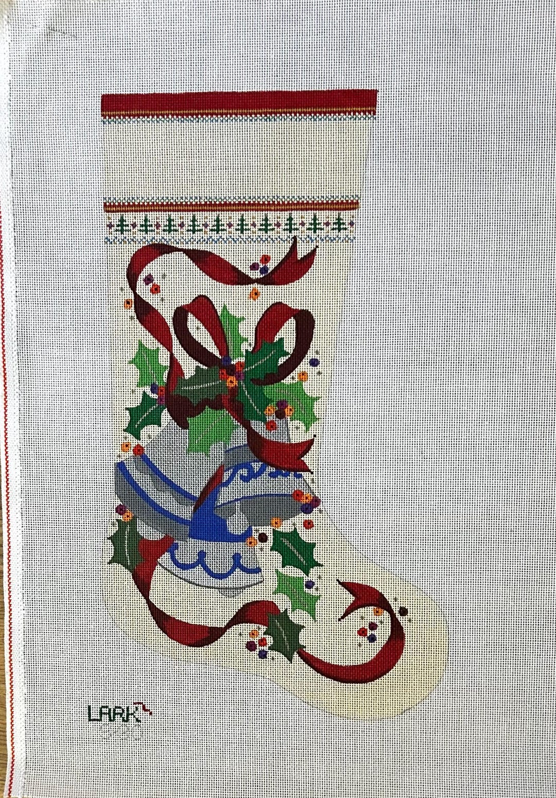 Silver Bells Stocking, Lark Needlepoint - Etsy