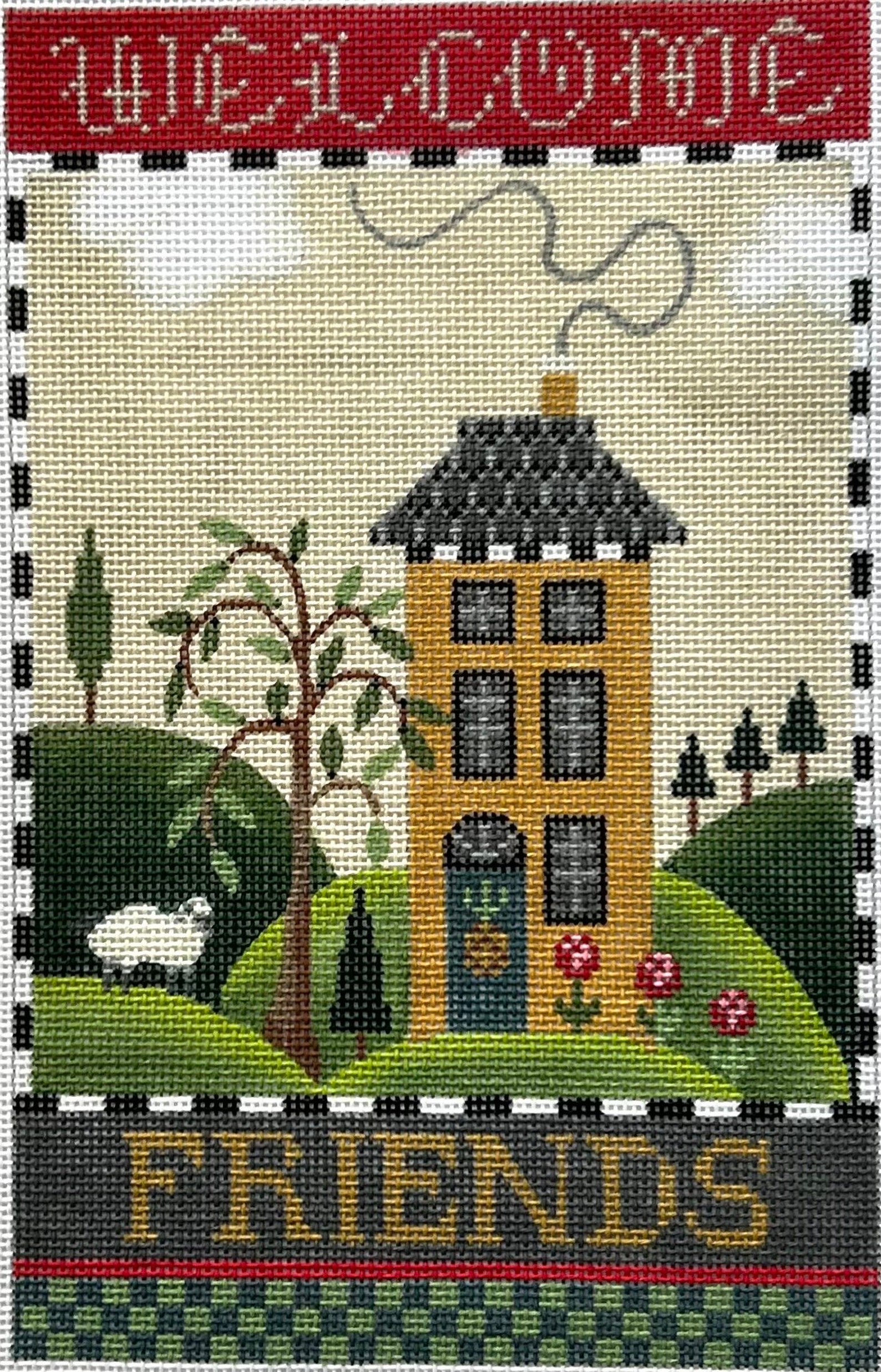 Welcome Friends Country Home Sampler Kelly Clark Needlepoint - Etsy