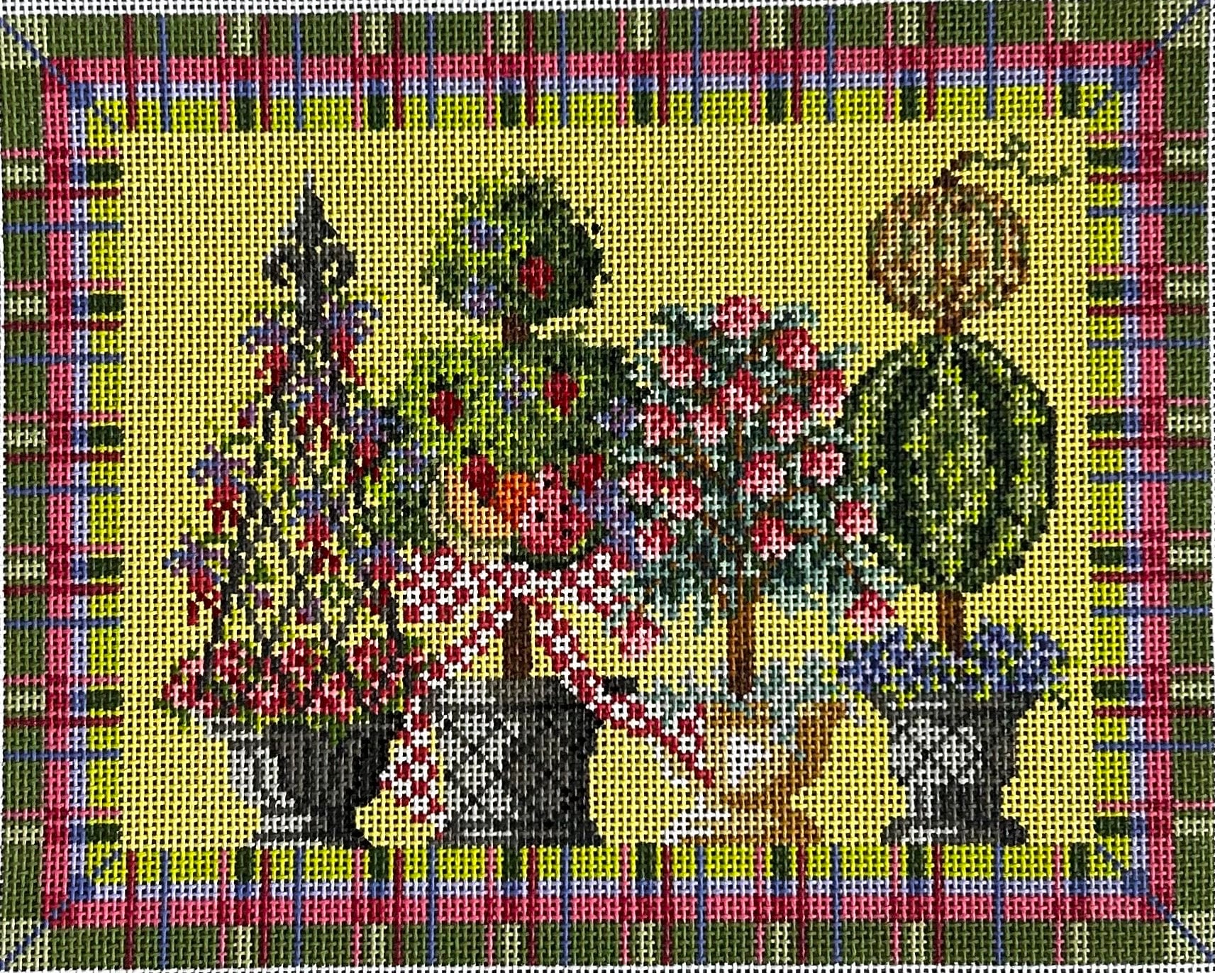 Summer Topiary W/ Stitch Guide, Kelly Clark Needlepoint - Etsy